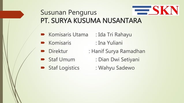 Company profile PT. Surya Kusuma Nusantara | PPTX