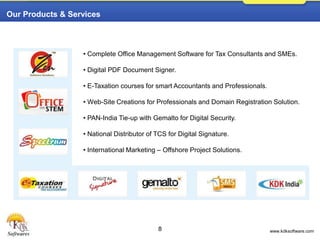 Presentation of KDK Software India Pvt. Ltd. | PPT