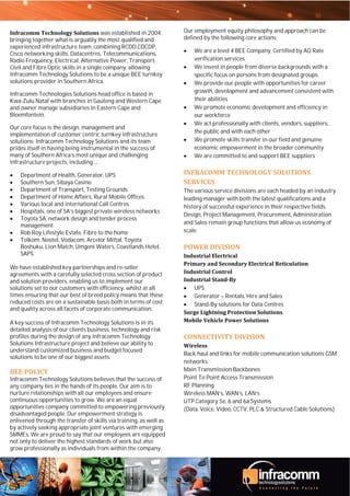Infracomm Technology Solutions Company profile 2012 | PDF ...