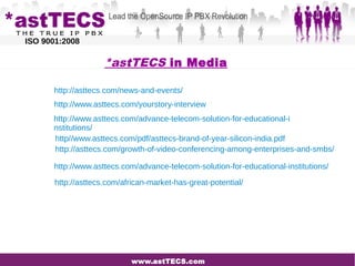 *astTECS - The True IP PBX | PDF | Internet | Computing