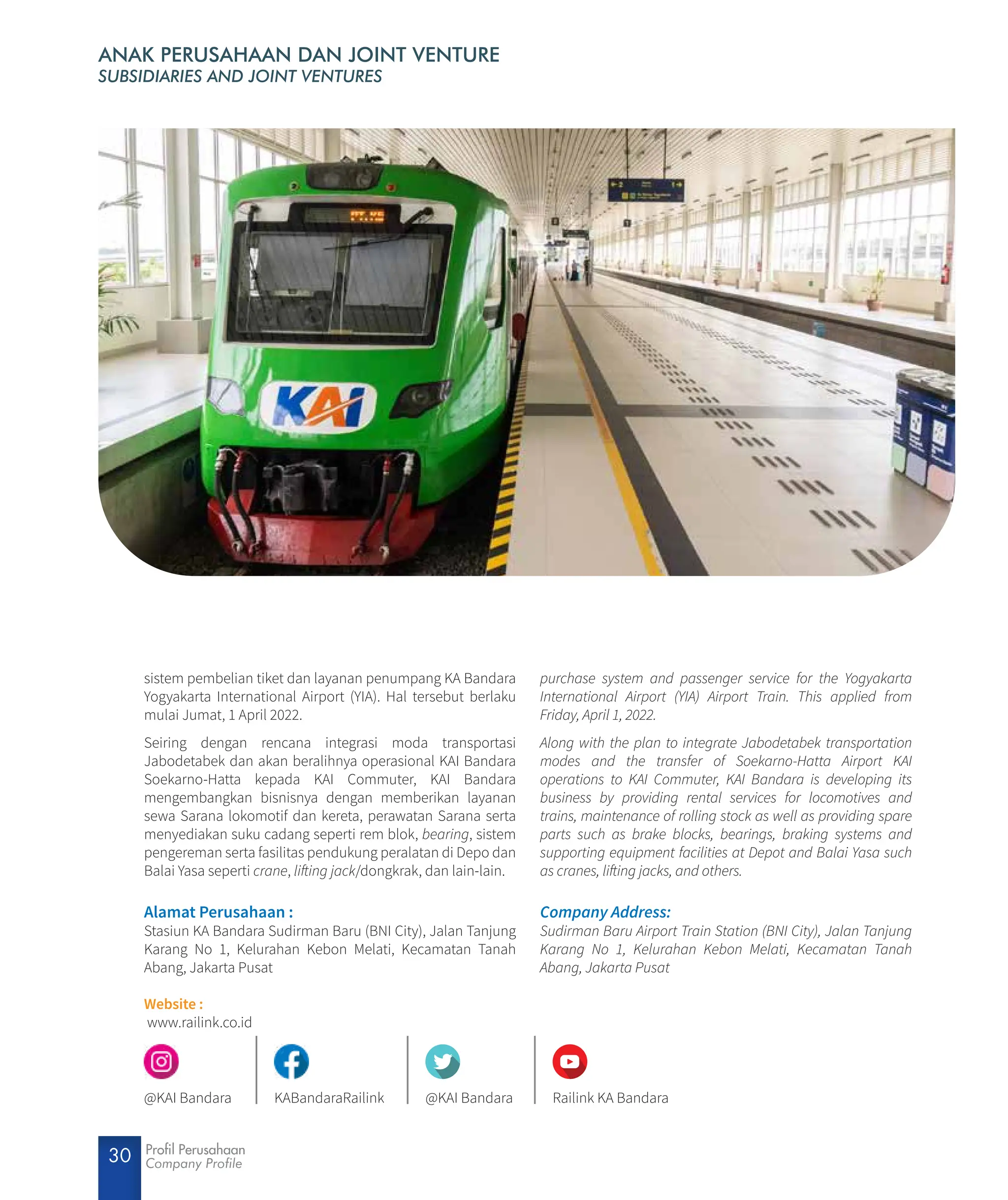 PT Kereta Api Indonesia Company Profile 2022 | PDF