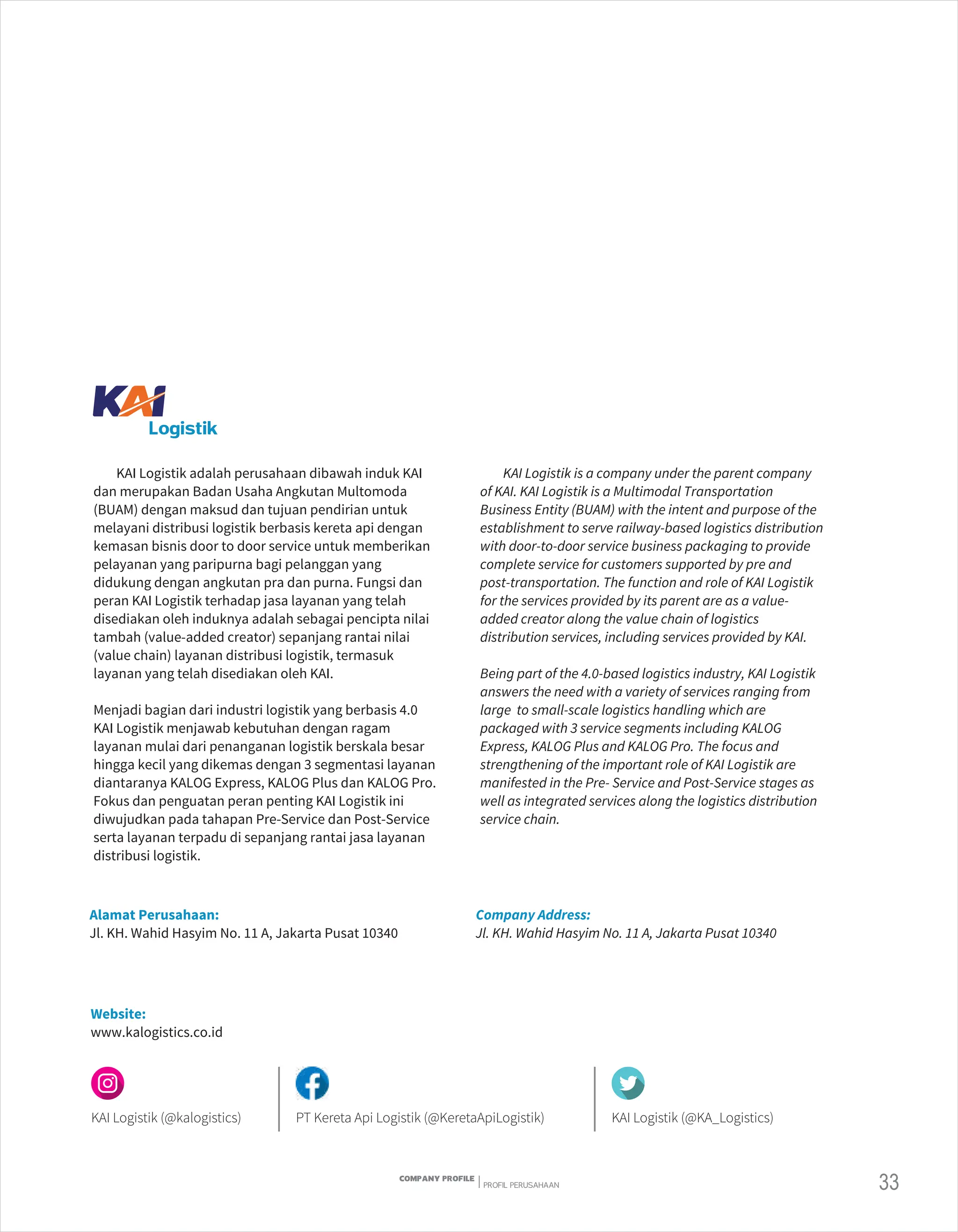 PT Kereta Api Indonesia Company Profile 2023 | PDF