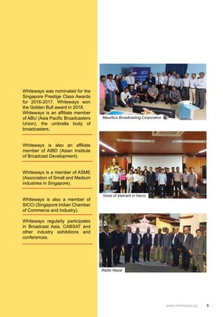 Whiteways Company Profile with details of all the products and services ...