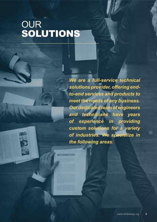 Whiteways Company Profile with details of all the products and services ...