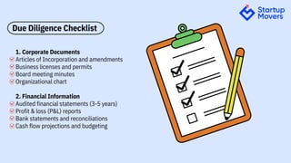 Company Due Diligence Checklist: Everything You Need to Know | PDF