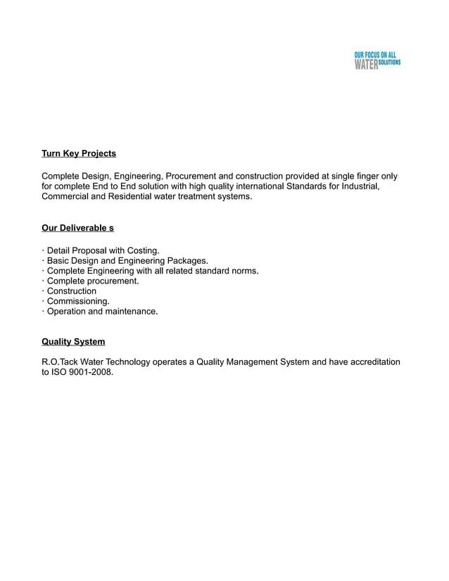 R.O.Tack water technology | PDF | Landscaping | Home & Garden