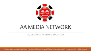 Company Profile AA Media Network | PPTX