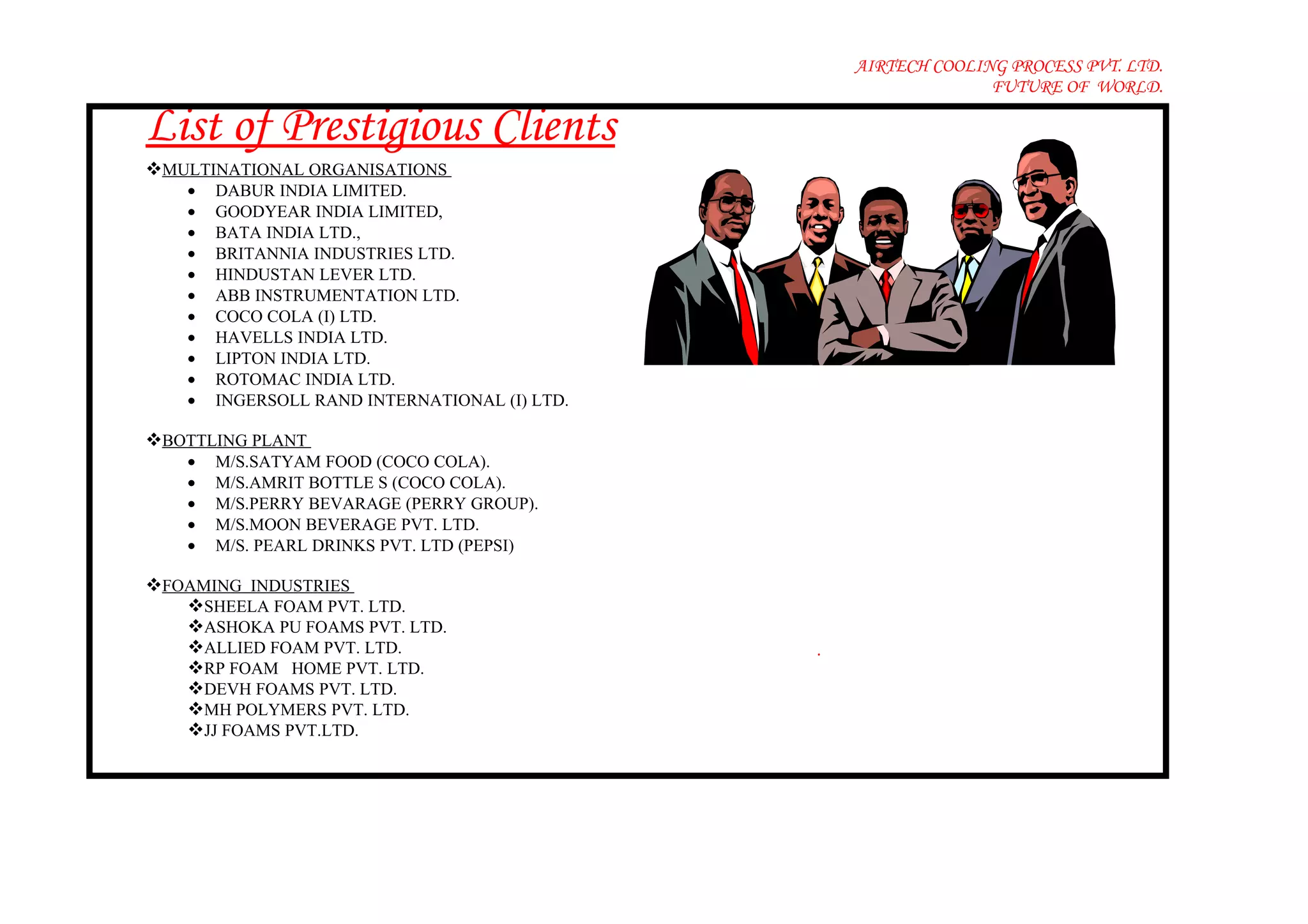 Company profile airtech cooling process pvt ltd latest | DOC