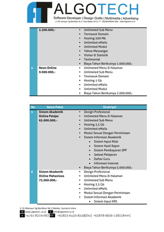 COMPANY PROFILE ALGOTECH | PDF