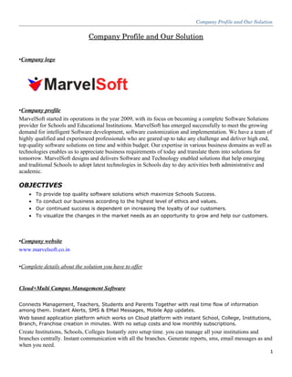 MarvelSoft Products and Service | PDF | Educational Assessment | Education