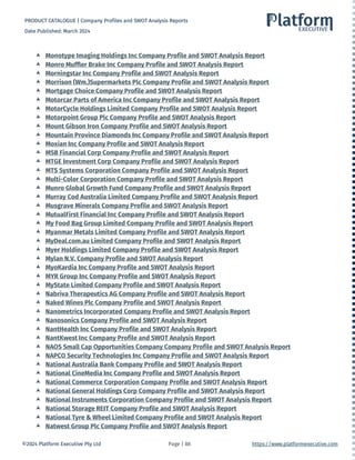 Company Profile and SWOT Analysis Product List.pdf