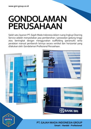 COMPANY PROFILE CLEANING SERVICE PT. GMI GROUP | PDF