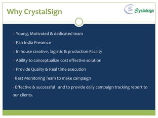 Company profile crystal sign | PPT