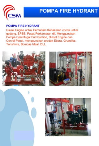 Supplier Pompa Hydrant, Pompa Ebara, Pompa Industri, | PDF