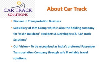 CAR TRACK SOLUTIONS | PPTX