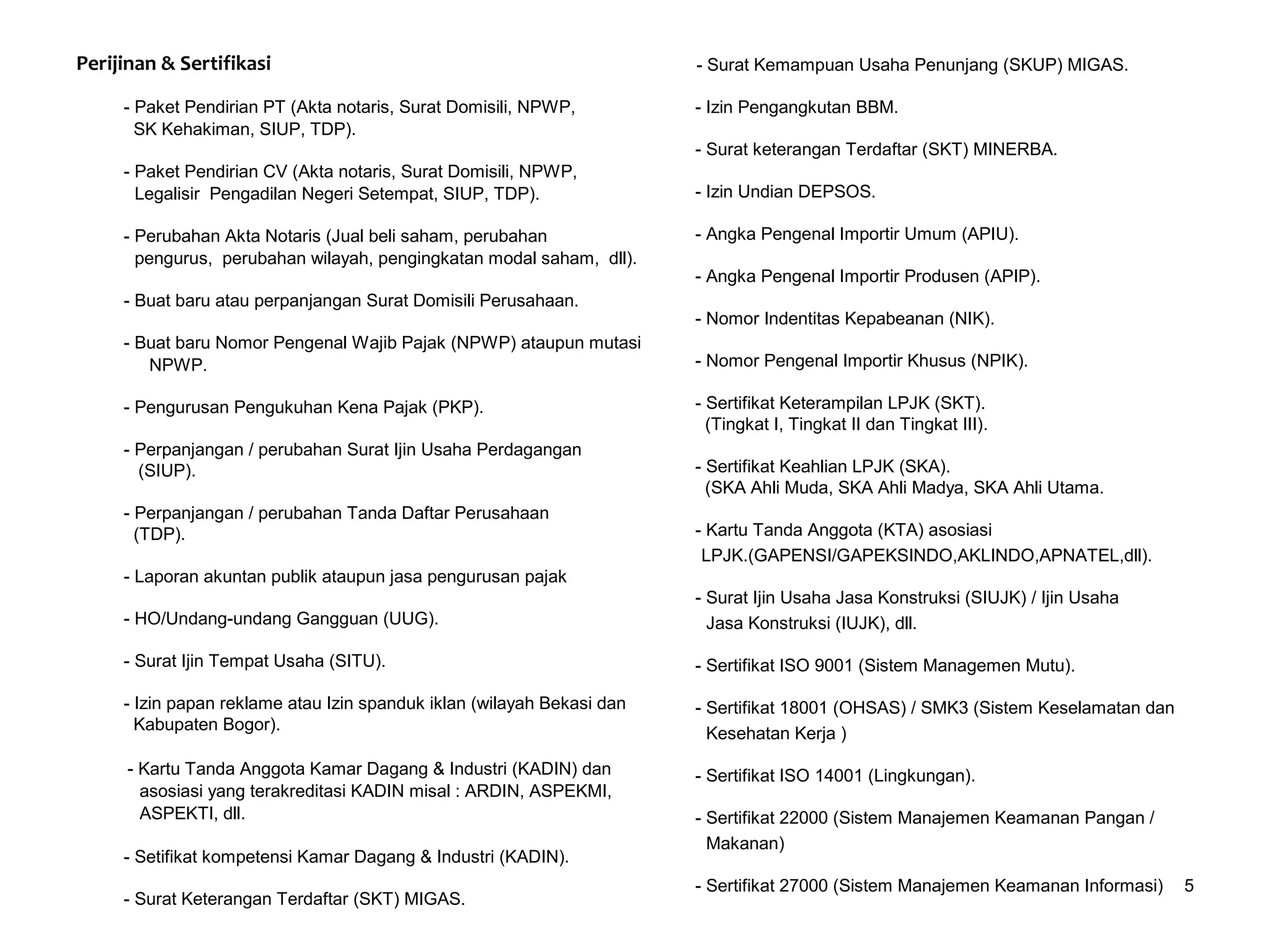 CV. AFITA Consultant | PPT