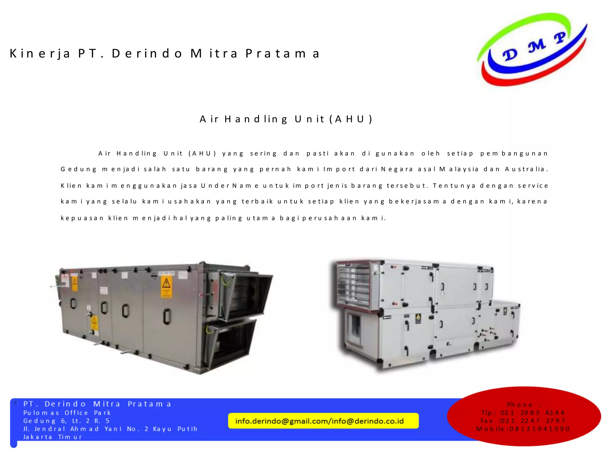 Company Profile PT. Derindo Mitra Pratama (Perusahaan Jasa Export dan ...