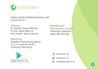 Company profile Eden Farm | PDF | Agriculture | Industries