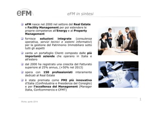 Company profile e fm | PPT