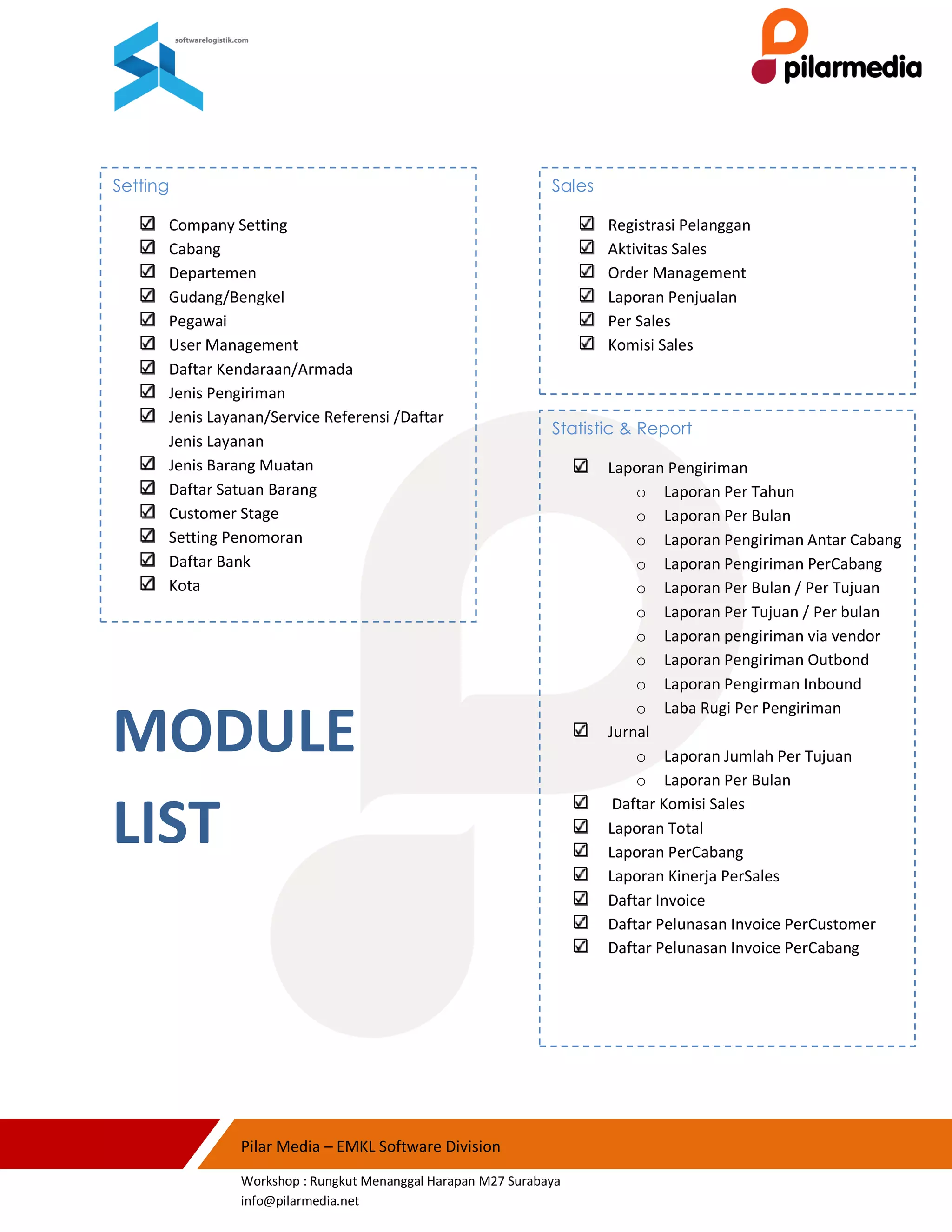 Software Ekspedisi dan Logistik | PDF