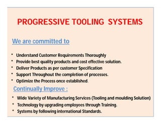 Introduction to Progressive Tooling Systems | PDF | Manufacturing ...