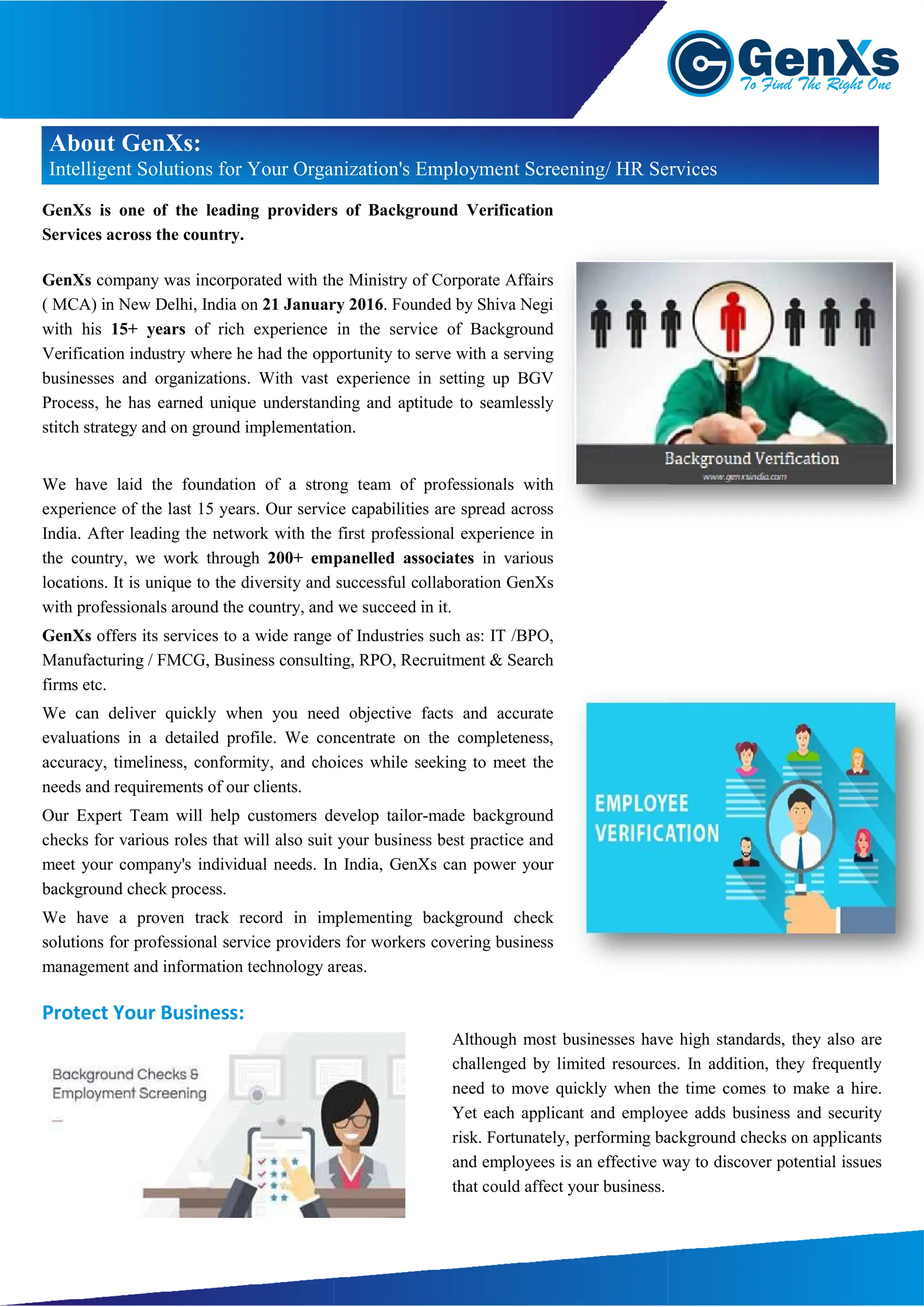 Employee Background Verification Process | PDF