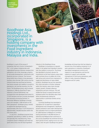 Goodhope Asia Holdings Company Profile | PDF
