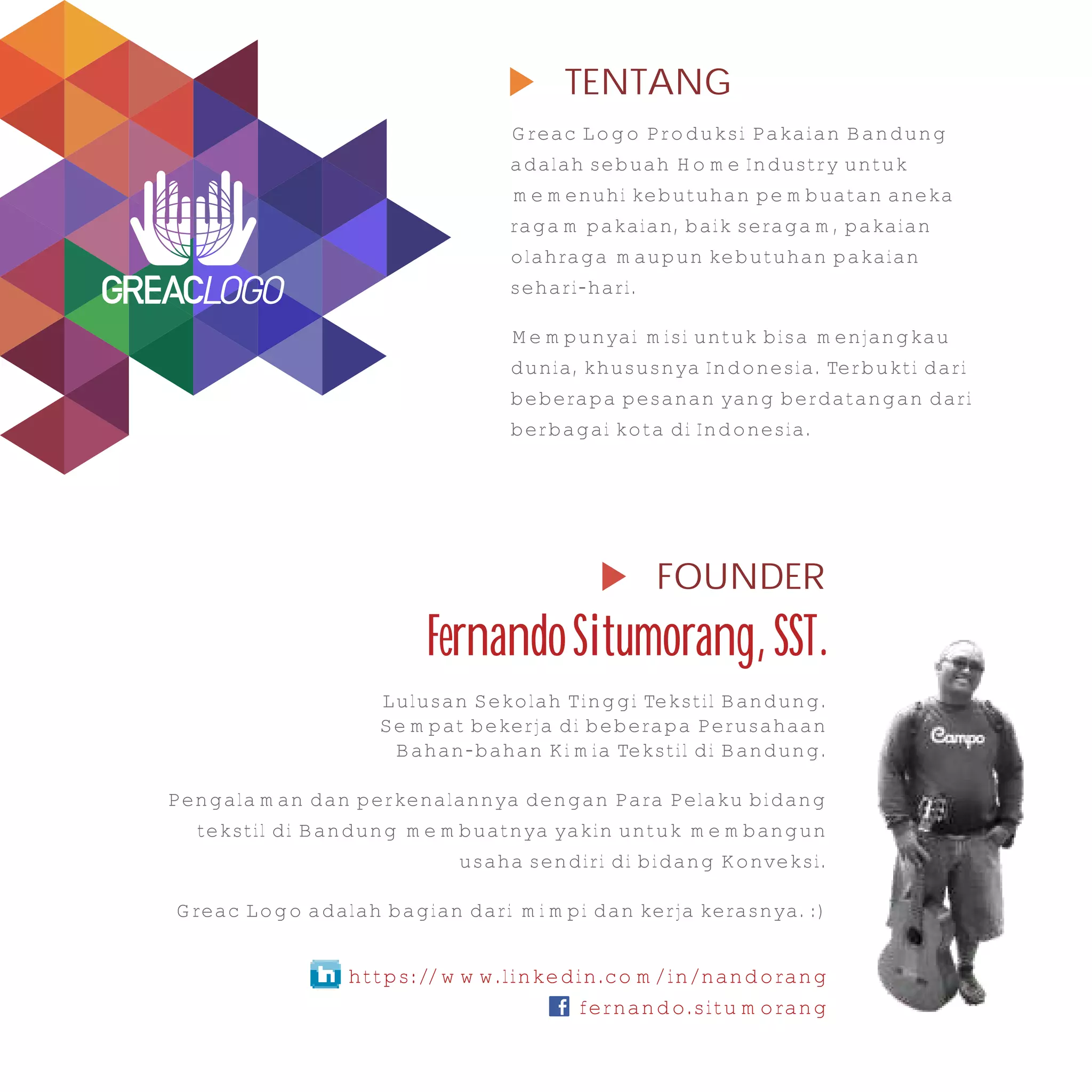 Company profile greaclogo.com ( Konveksi Bandung ) | PDF