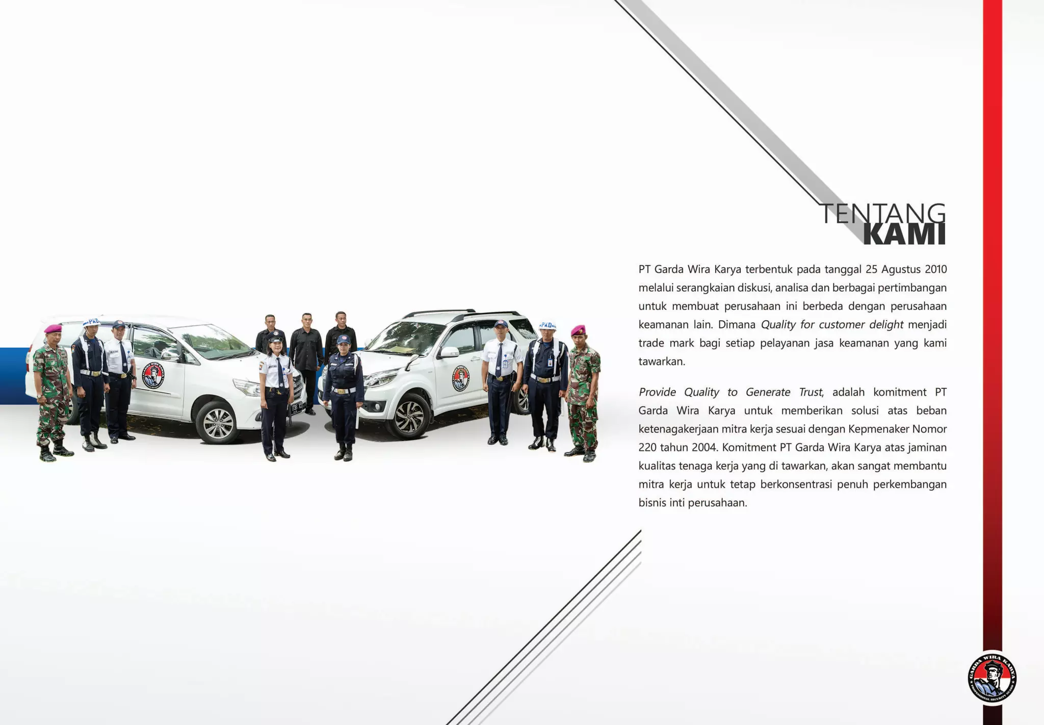 Company profile PT GARDA WIRA KARYA Security | PDF