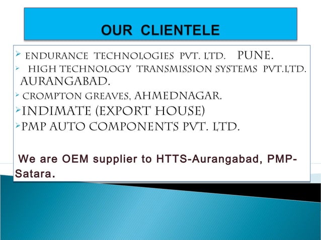 Sadguru Autocomponents Pvt.Ltd. | PPT