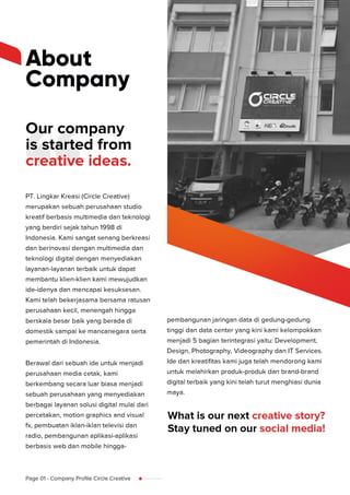 Circle Creative Company Profile 2020 Indonesian Version | PDF