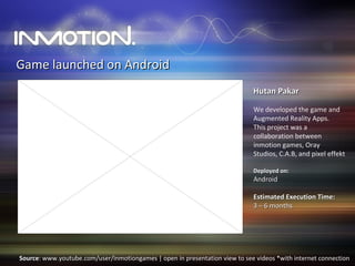 Inmotion's Company Profile and Portfolio | PPT