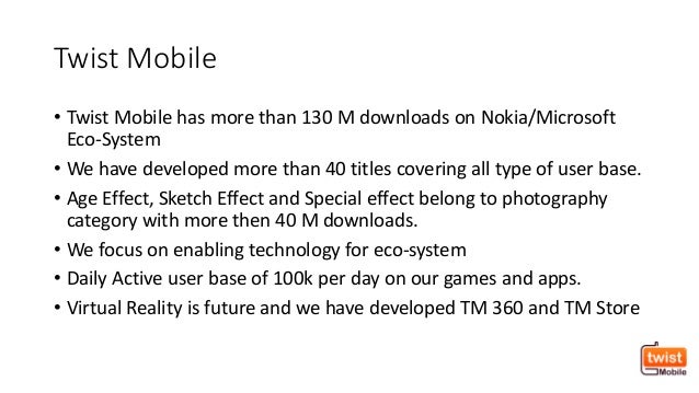 Twist Mobile Profile in Virtual Reality | PPT