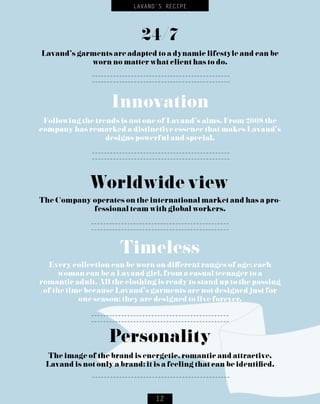 Company profile lavand | PDF