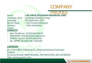COMPANY PROFILE LPK OBOS RYOUSHIN INDONESIA (1).pptx