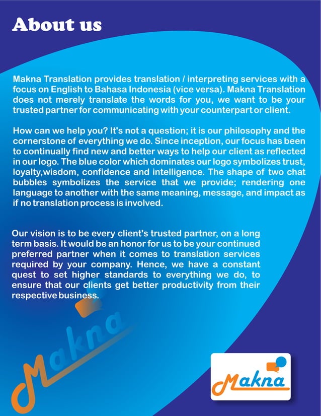 Company profile Translation/Interpreter | PDF | Technology & Computing