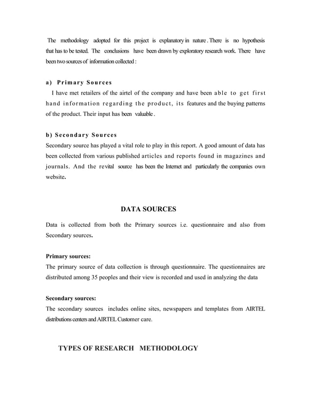 Company profile of airtel | PDF