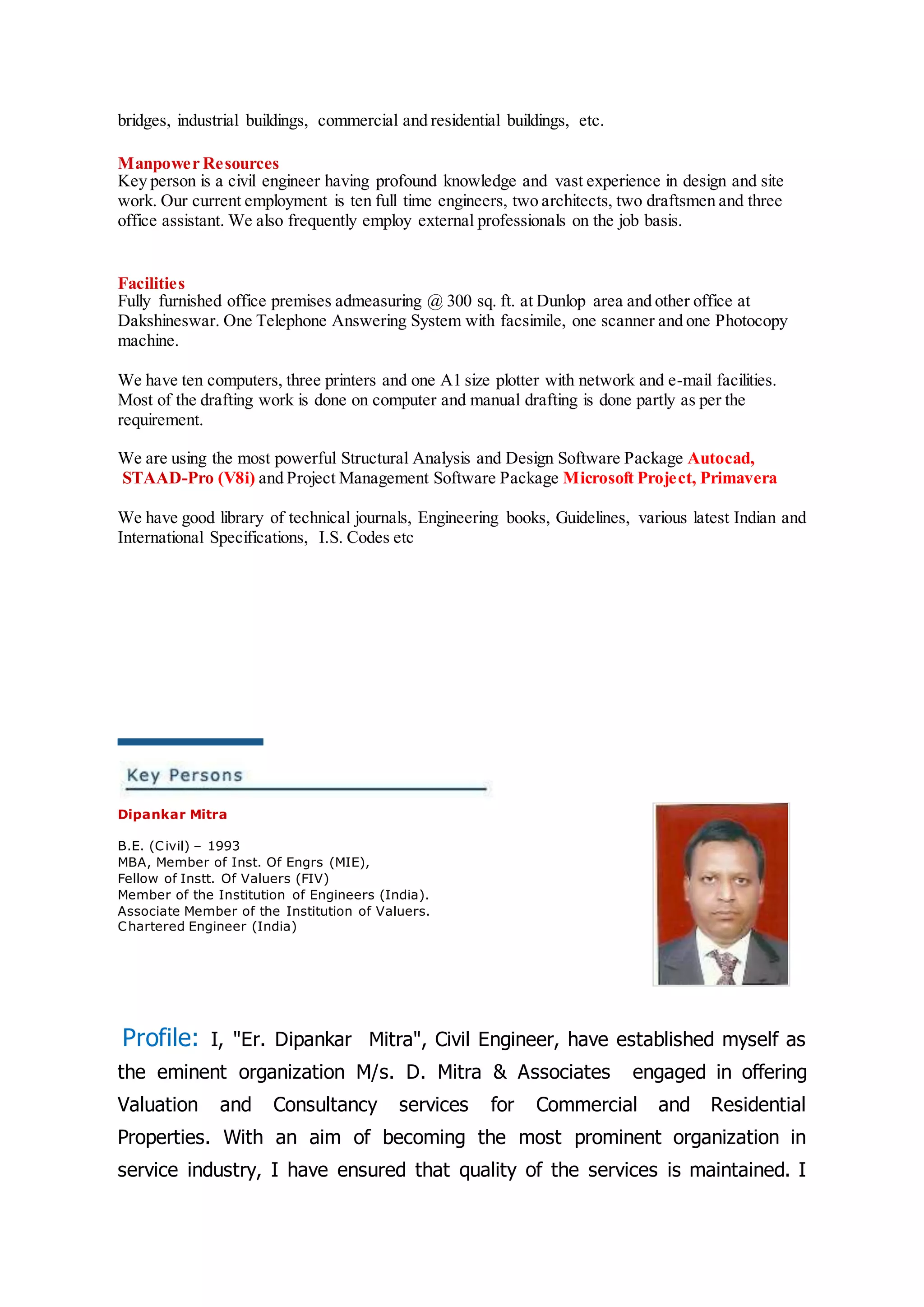 Company profile of_ d.mitra & associates | DOCX