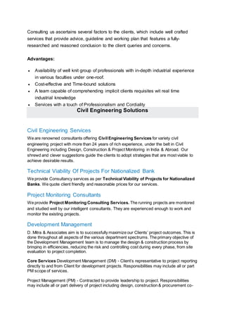 Company profile of_ d.mitra & associates | DOCX