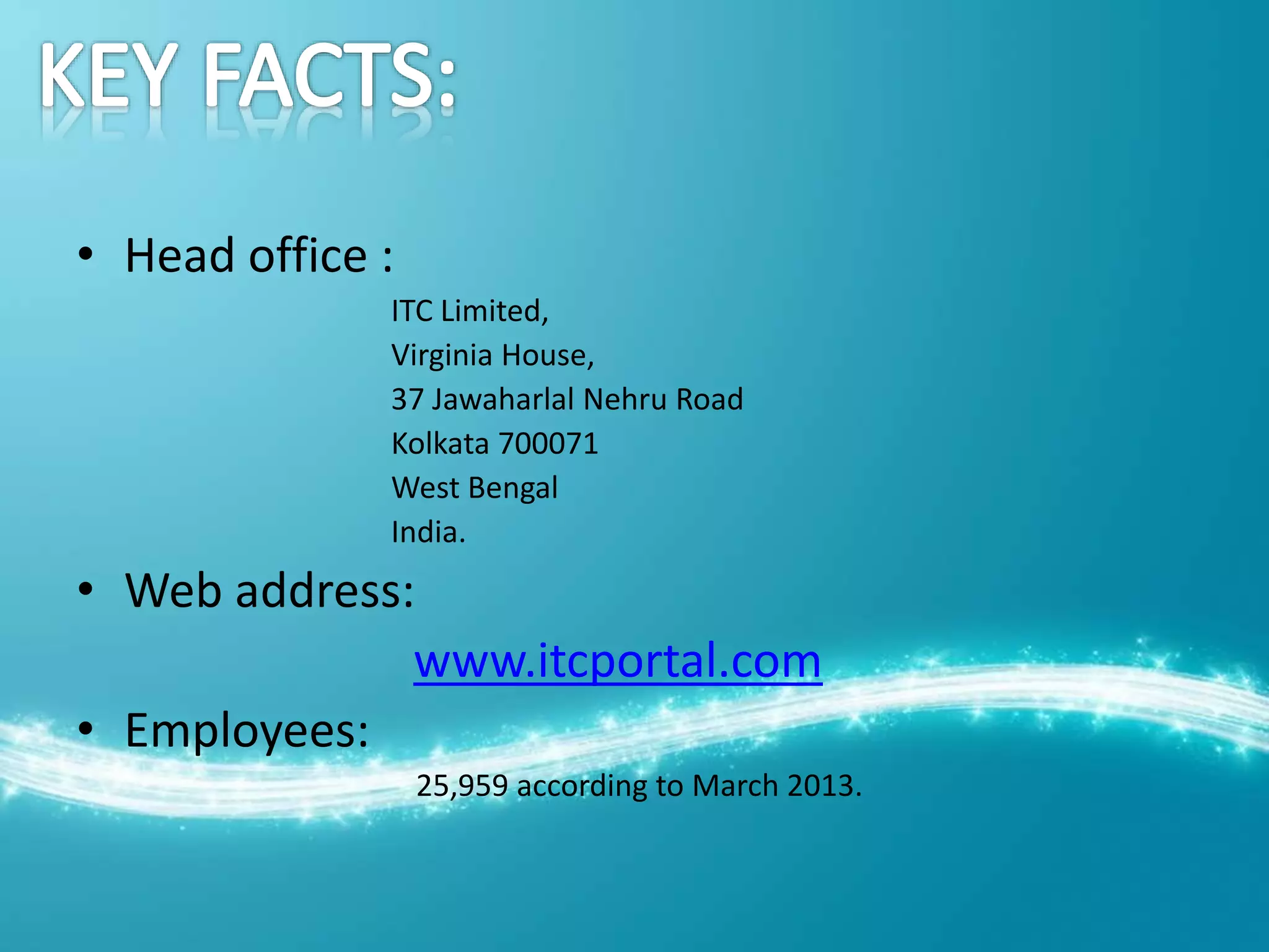 Company profile of ITC | PPTX