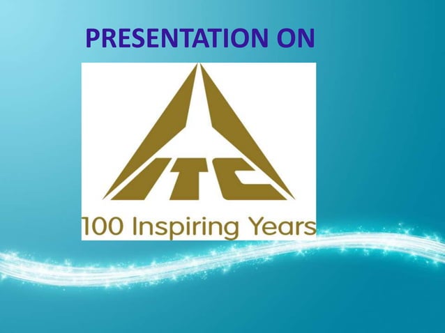 Company profile of ITC | PPTX