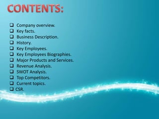 Company profile of ITC | PPTX