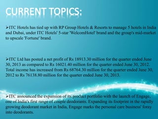 Company profile of ITC | PPTX