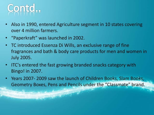 Company profile of ITC | PPTX