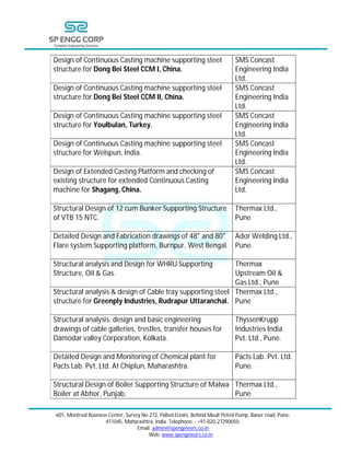 Company profile of sp engg corp pvt. ltd. india | PDF