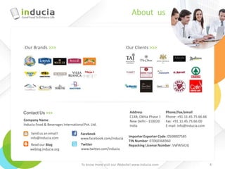 Inducia Company Profile | PPTX