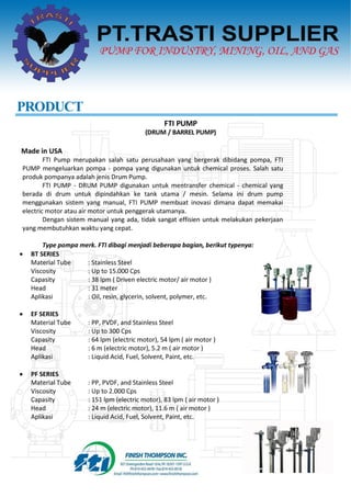 Company Profile PT. Trasti Supplier | PDF