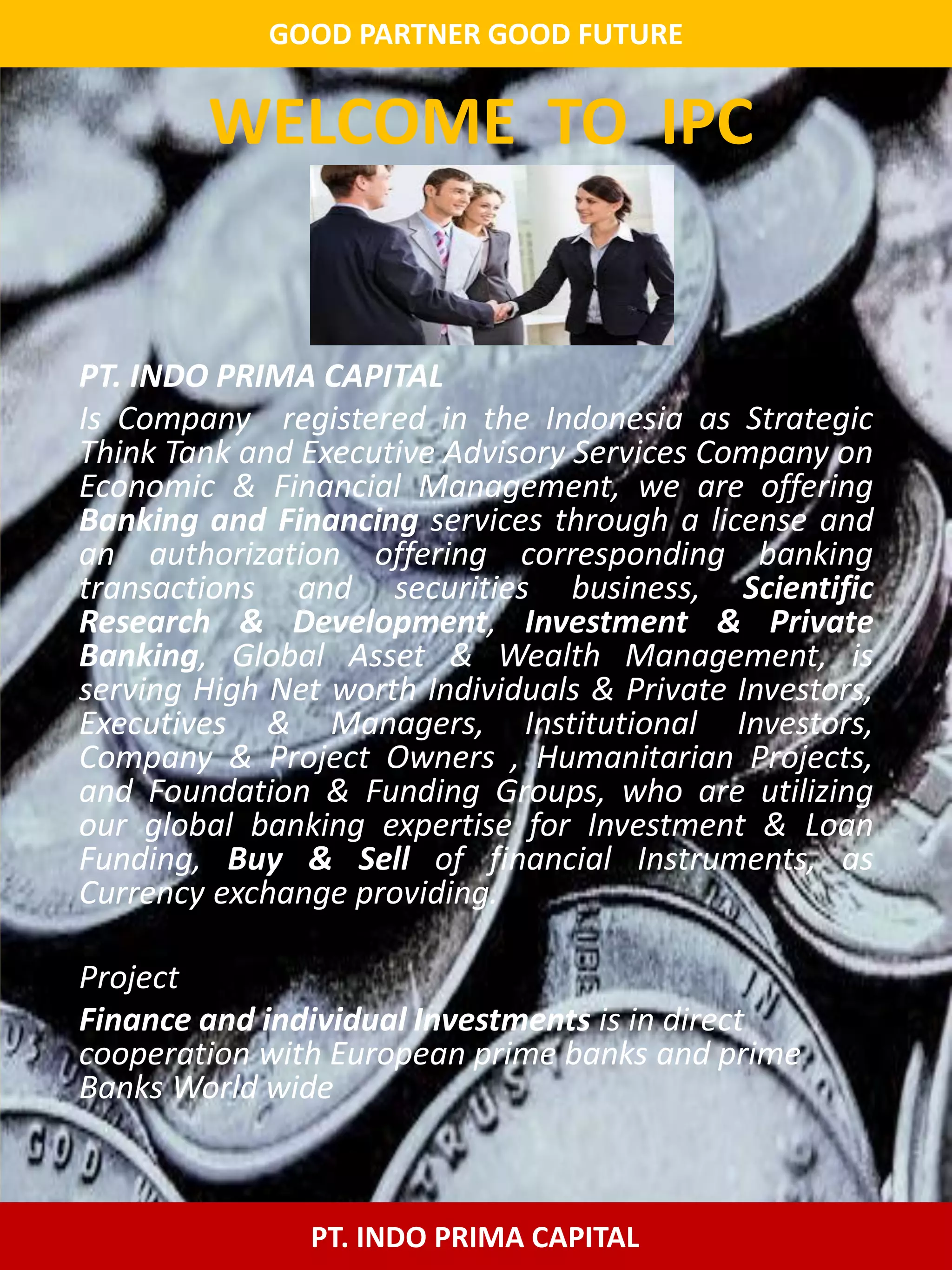 Company profile PT INDO PRIMA CAPITAL | PDF | Business Banking ...