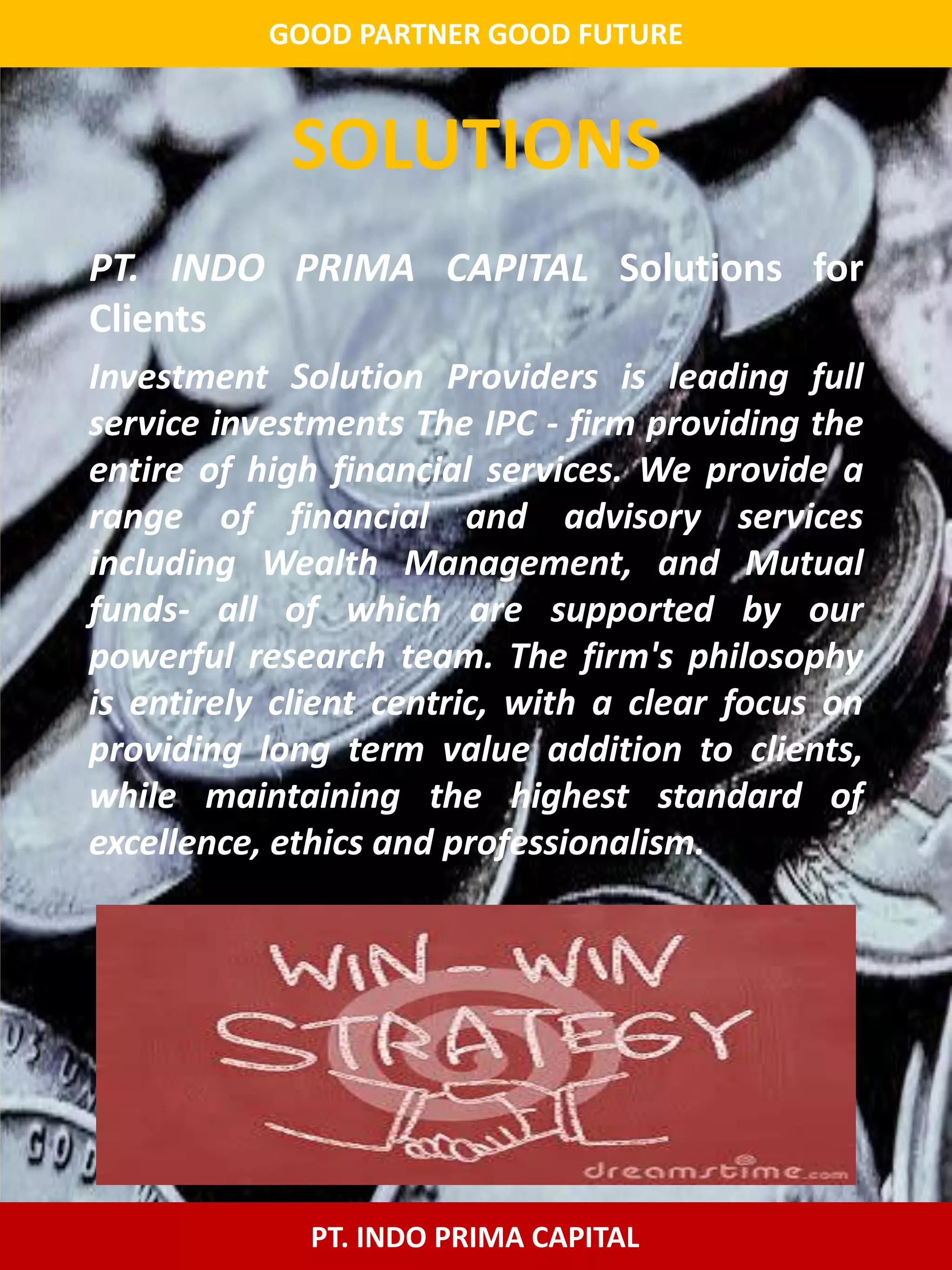 Company profile PT INDO PRIMA CAPITAL | PDF | Business Banking ...