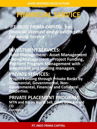 Company profile PT INDO PRIMA CAPITAL | PDF | Business Banking ...